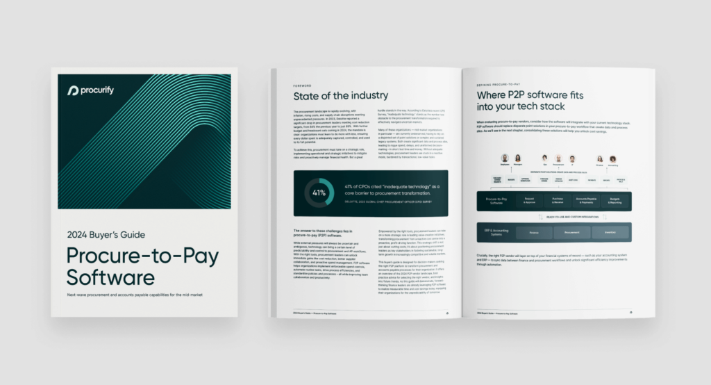 Read the 2024 Procure-to-Pay Software Buyer’s Guide | Procurify