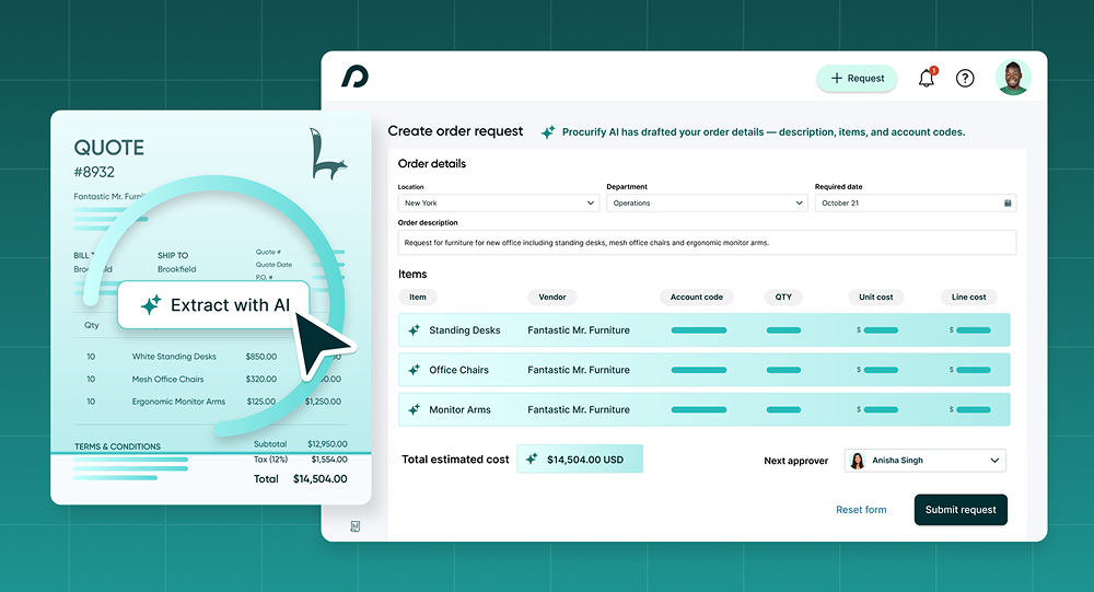 AI Intake for Orders: A Smarter Way to Start Purchase Requests | Procurify